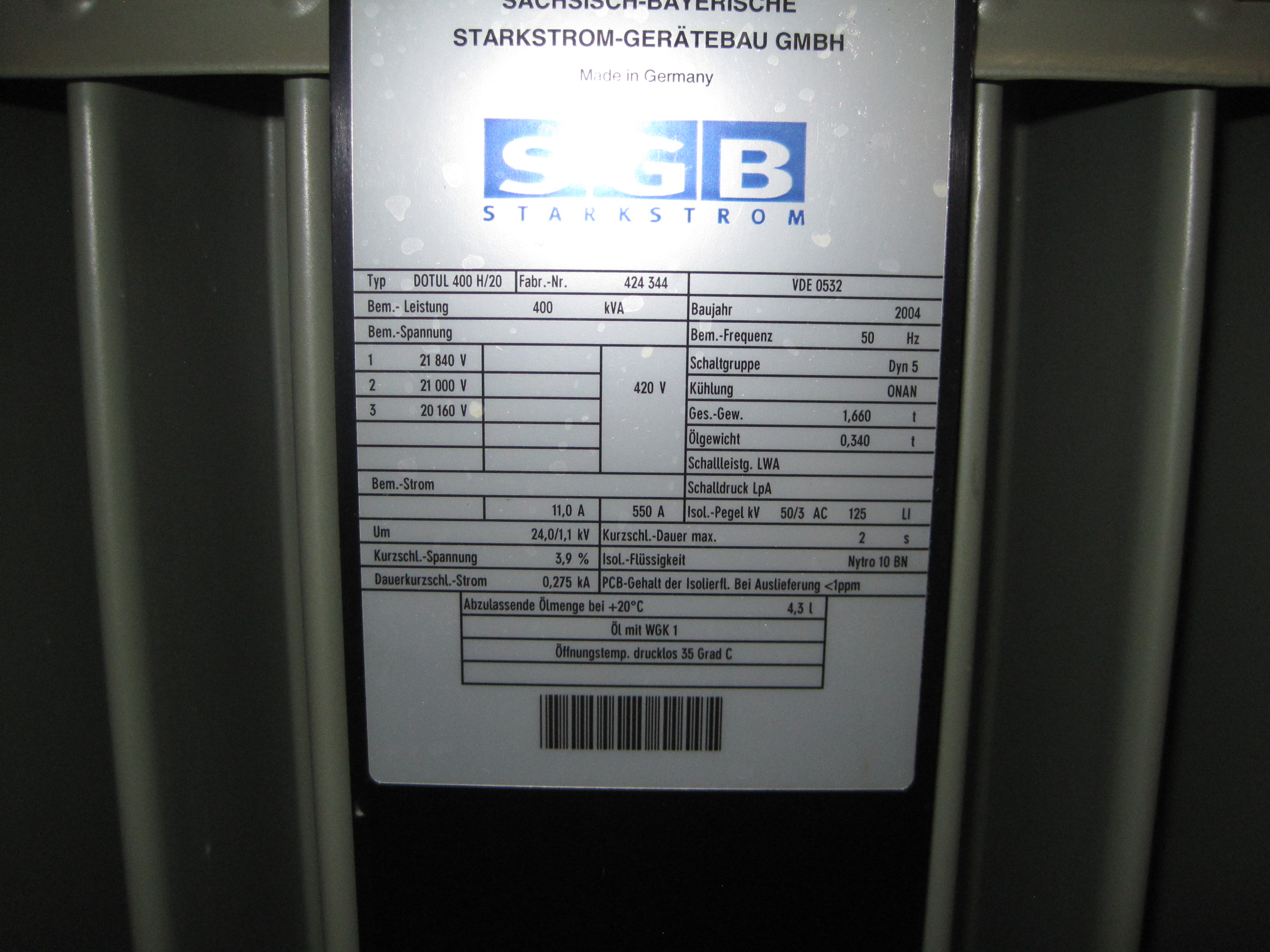 SGB #424344 - EES Trafoexpert Nord GmbH