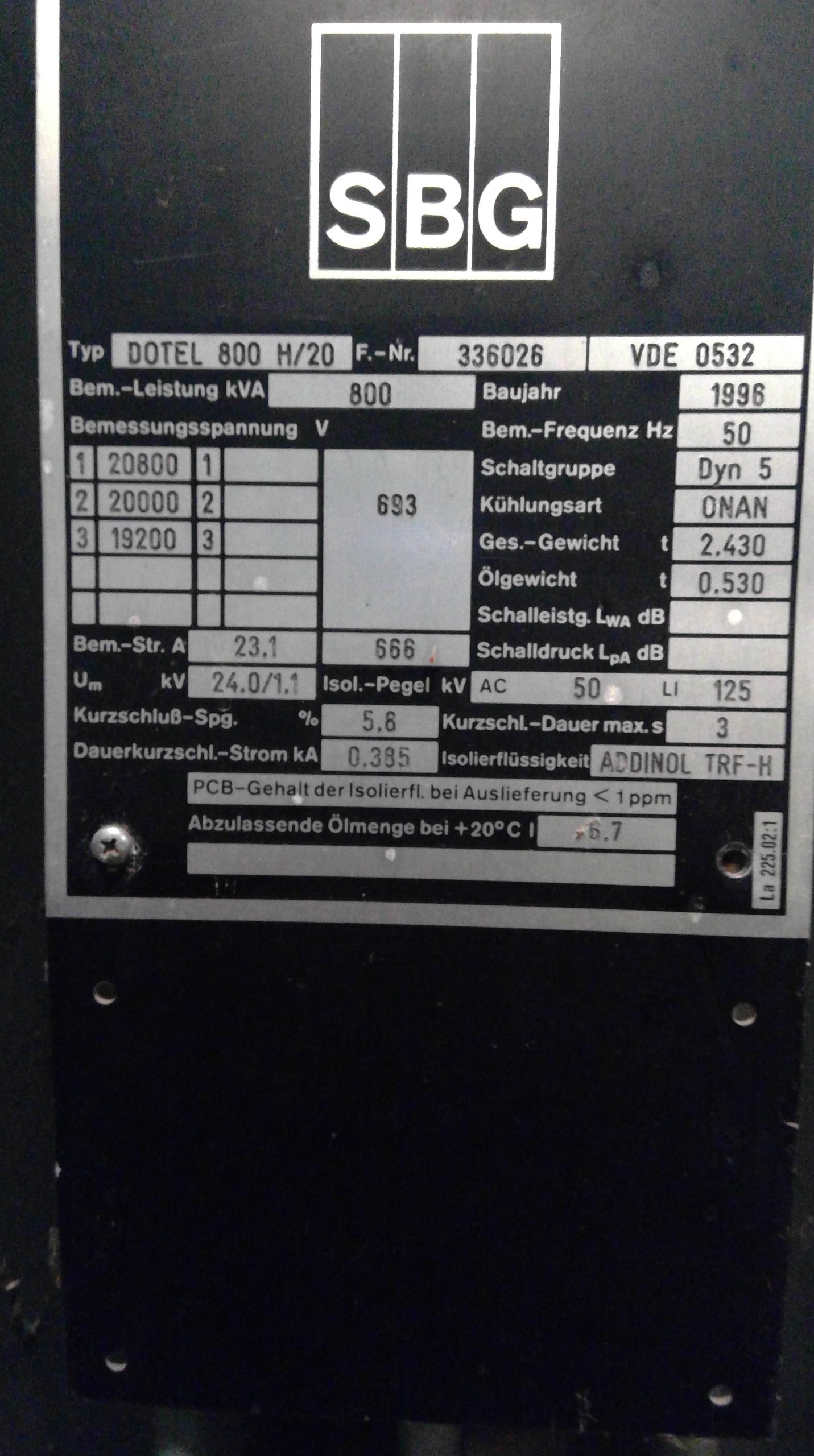 SBG #336026 - Trafoexpert GmbH
